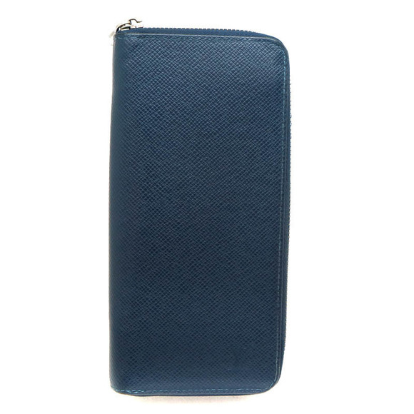 Louis Vuitton | Bags | Louis Vuitton Zippy Taiga Blue Vertical Ocean Lv ...